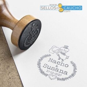 Sellos personalizdos boda Novios