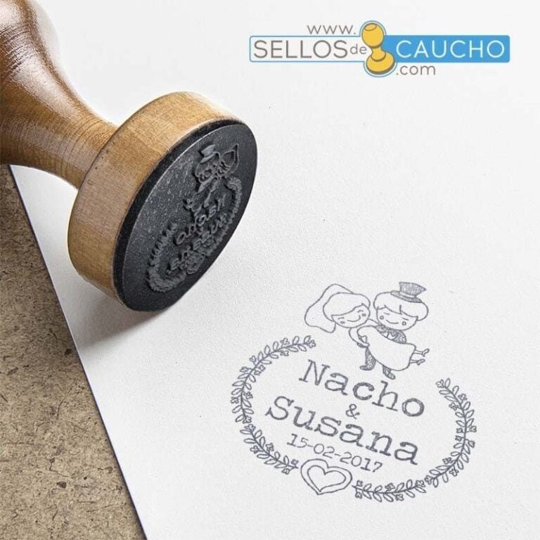 Sellos personalizdos boda Novios