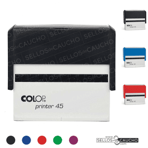 Colop 45 Sello automático alargado para el uso en oficinas.