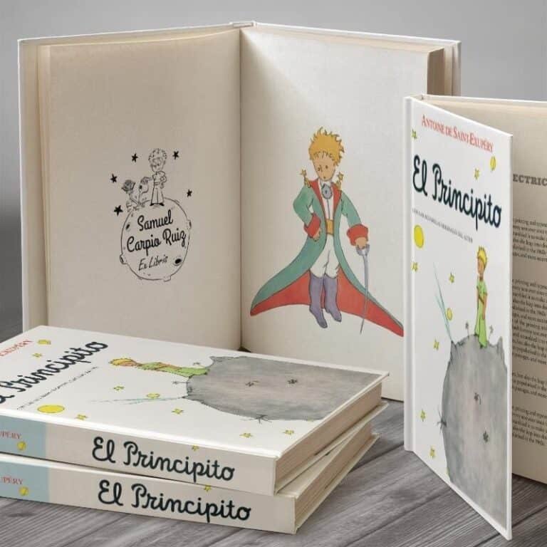Sello Exlibris El Principito y la Flor